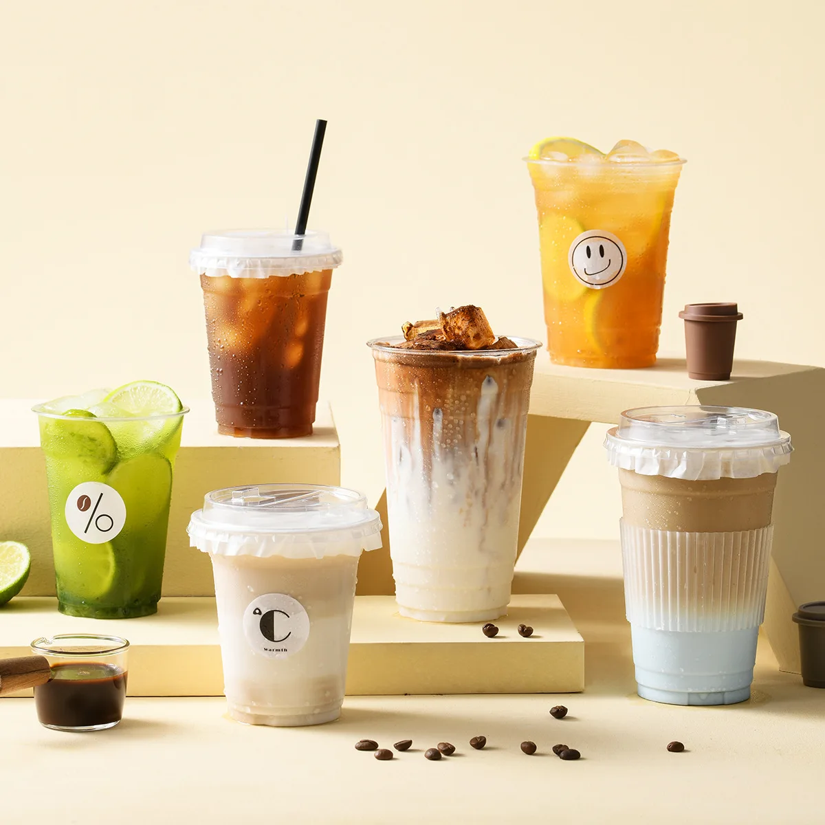 Alibaba.com: Custom disposable plastic boba tea cups for hot and cold ...