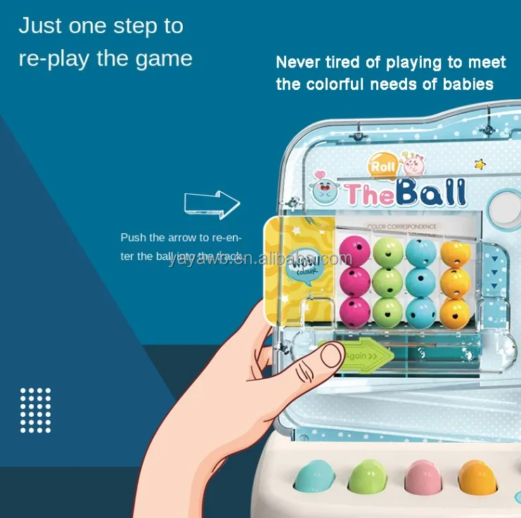 Electric Rolling Ball Toy Track Ball Game Machine Parent Child ...