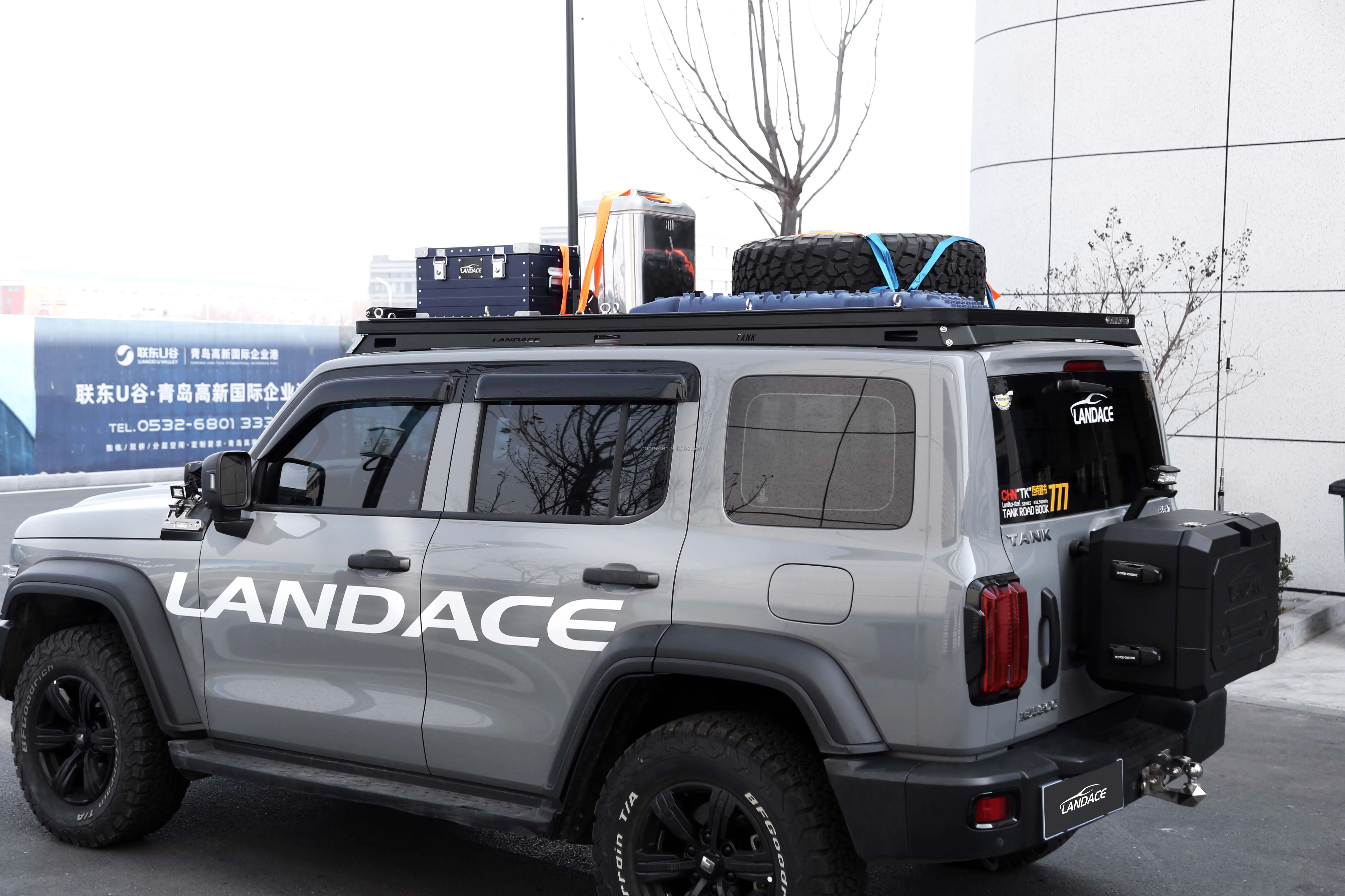 Tank 300 4x4 Hard Top Basket Roof Rack Aluminum Alloy Luggage Carrier ...