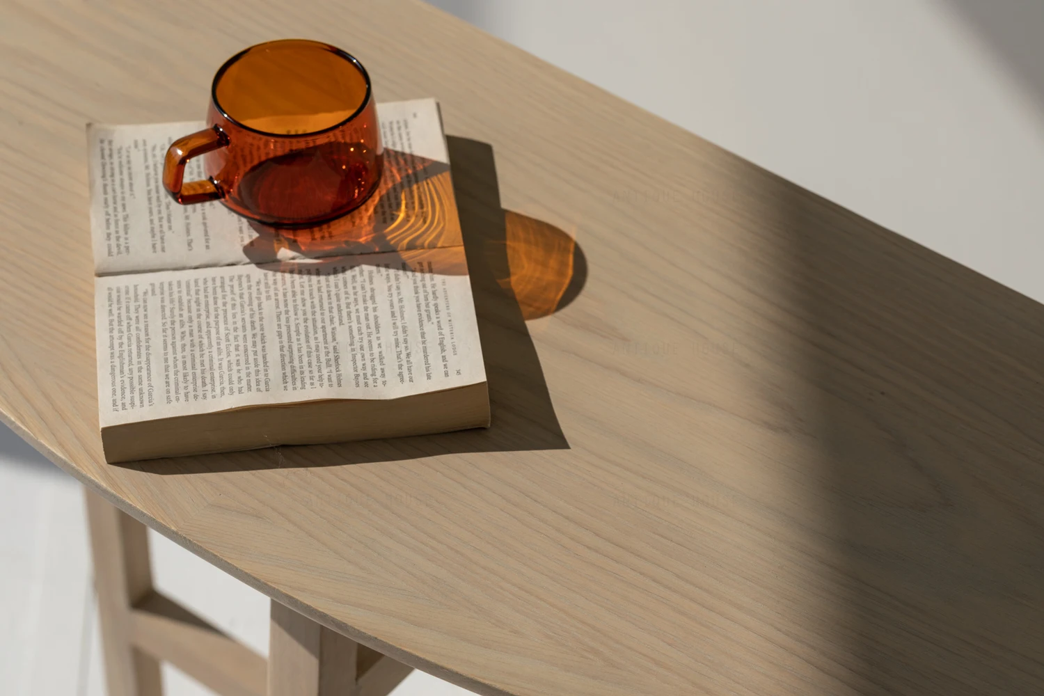 Minimalist Living Room Furniture Japandi North America Oak Wood Multi ...