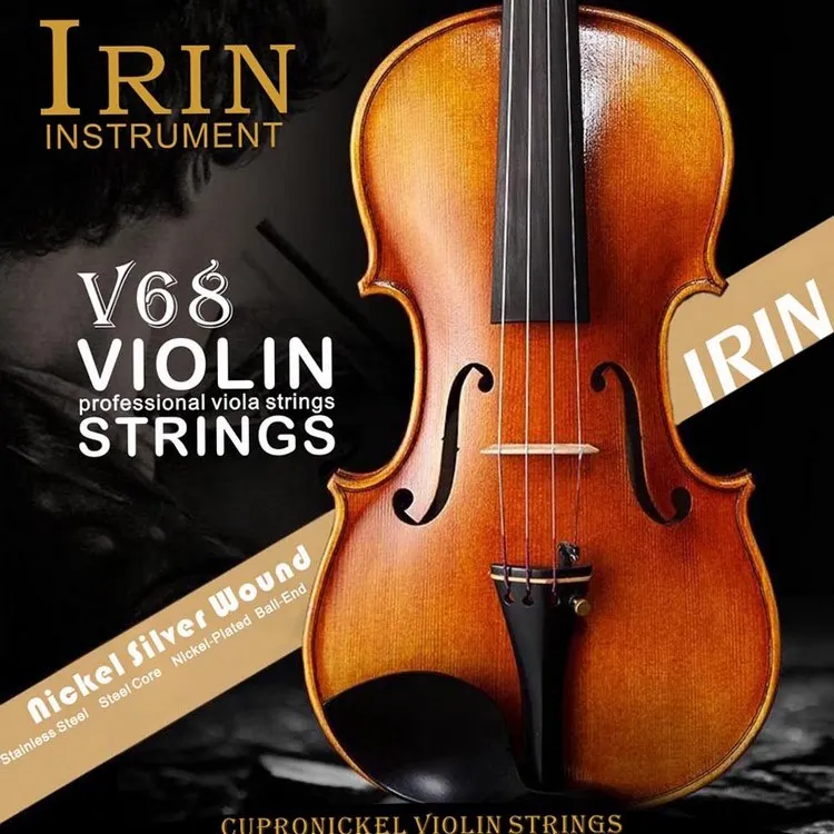 Universal Full Set (E-A-D-G) Violin Fiddle String Strings Steel Core Nickel-silver Wound Strings ...