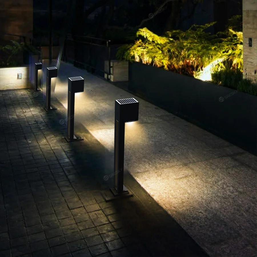 New Product Waterproof Outdoor Garden Solar Powered Led Bollard Lights ...