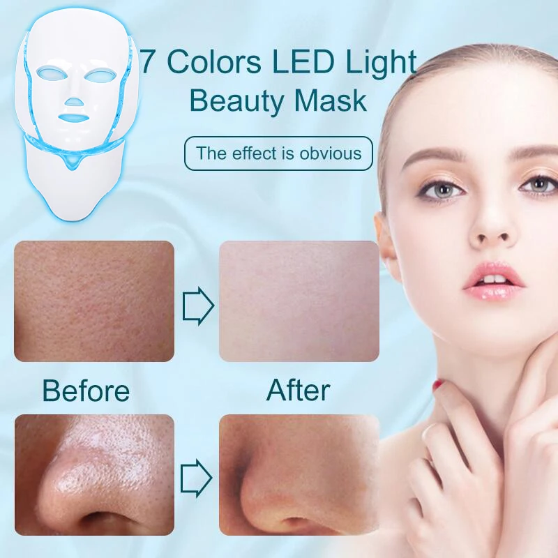 Newest 7 Color Light Professional Grade 850nm Led Face Light Therapy ...