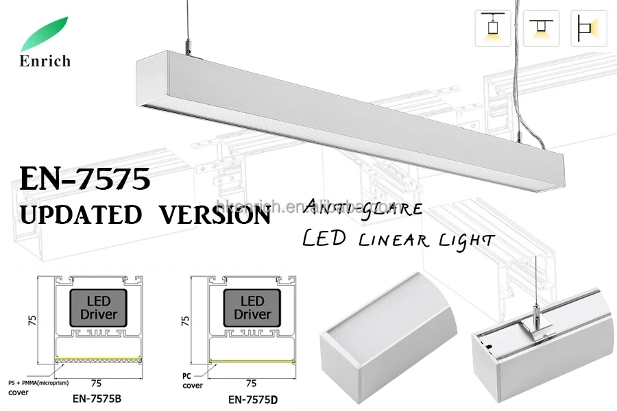 Aluminium Profile Square And Rectangular Led Linear Light For Lobby ...