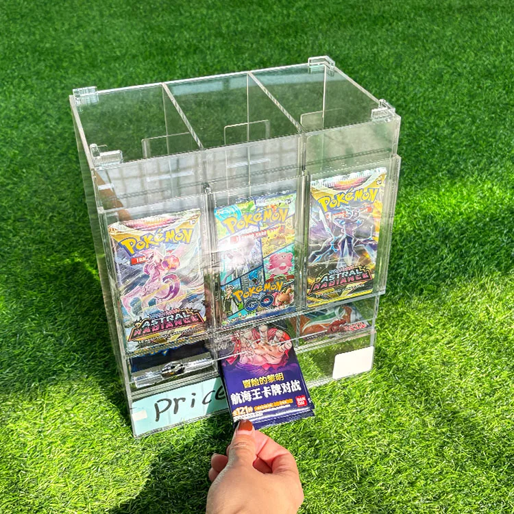 Tcg Custom Logo Wholesale Clear Acrylic 6 Slot Card Booster Pack ...