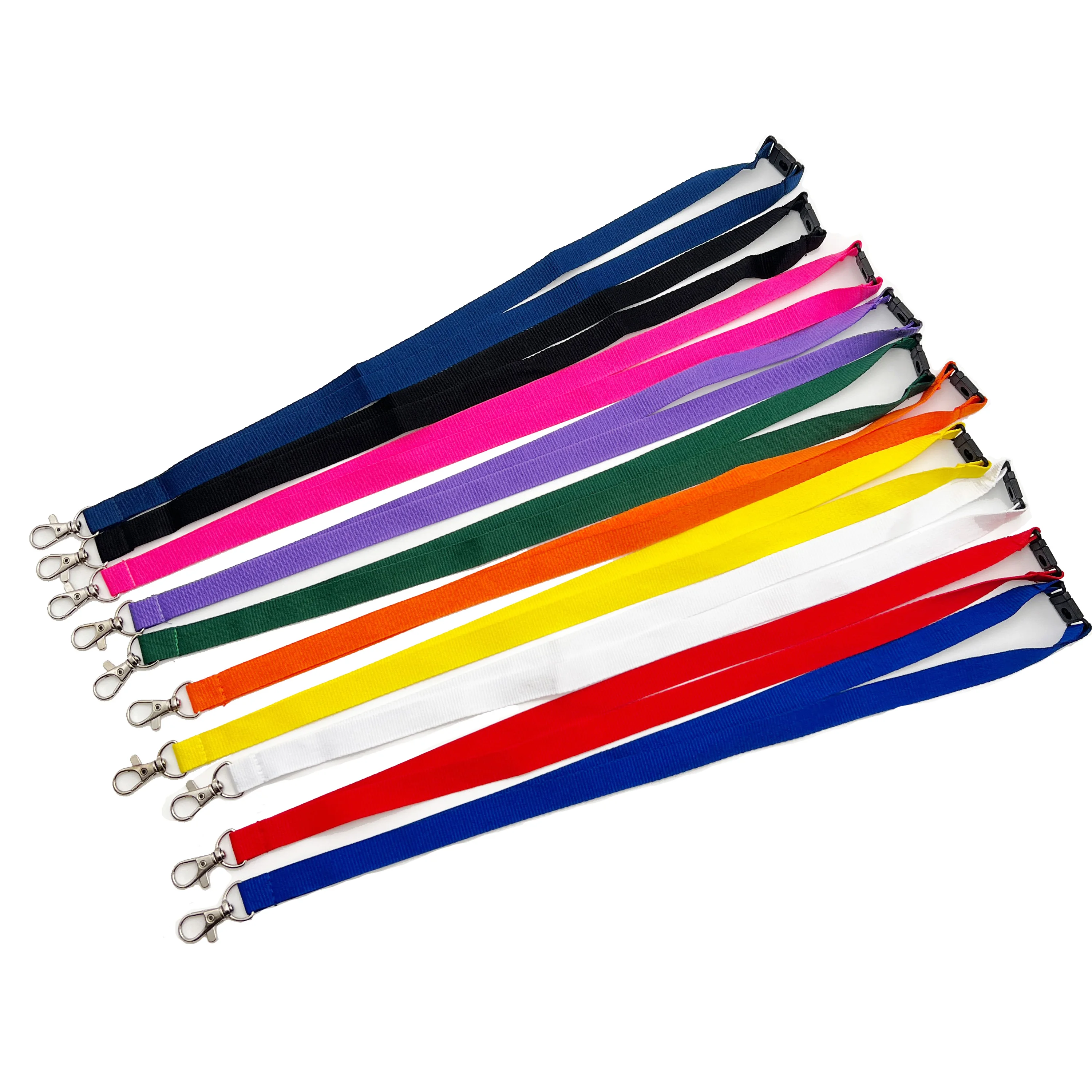 Different Colors Blank Plain Lanyards with Logo Custom with Trigger ...