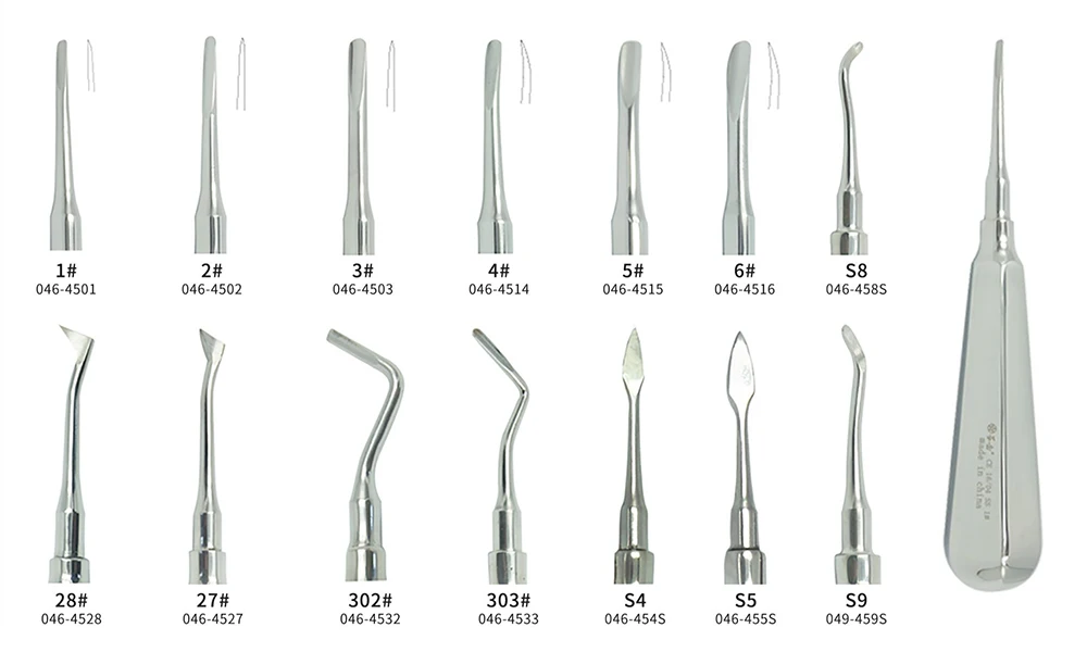 Oral Surgery Tooth Extraction Tools Assorted Dental Root Elevator ...