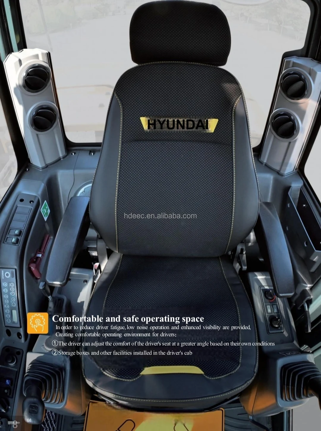 Hyundai Excavator Track Hydraulic Crawler Excavator 8 Ton Hyundai Hx80 With 0.32m3 Bucket - Buy ...