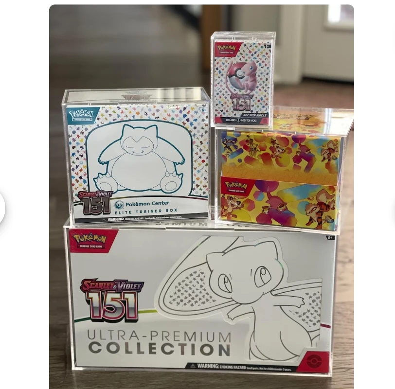 Acrylic Display Case for 151 SWSH Ultra Premium Pokemon Etb
