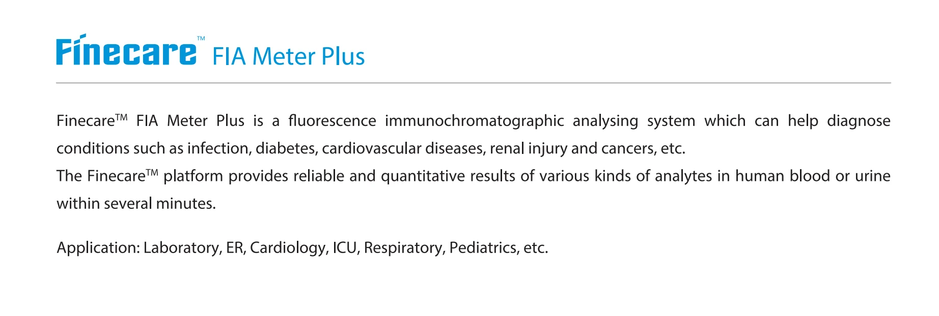 Wondfo Finecare Immunoassay Analysing System Fia Meter Plus Fs-113 Fs ...