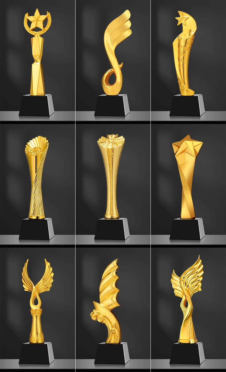 Customized Award Trophy Design - Football Crown Trophies