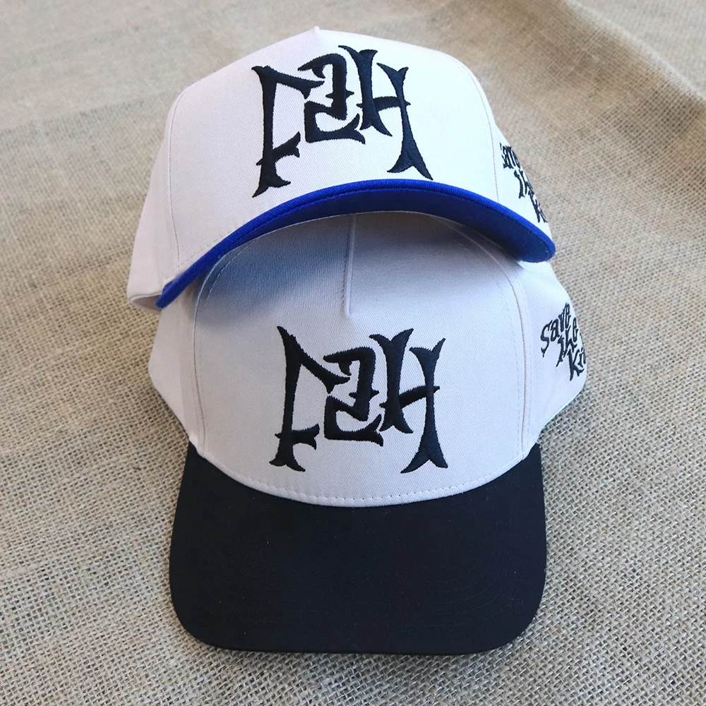 Good Supplier Manufacture Custom 5 Panels 2 Tone Colors Baseball Caps ...