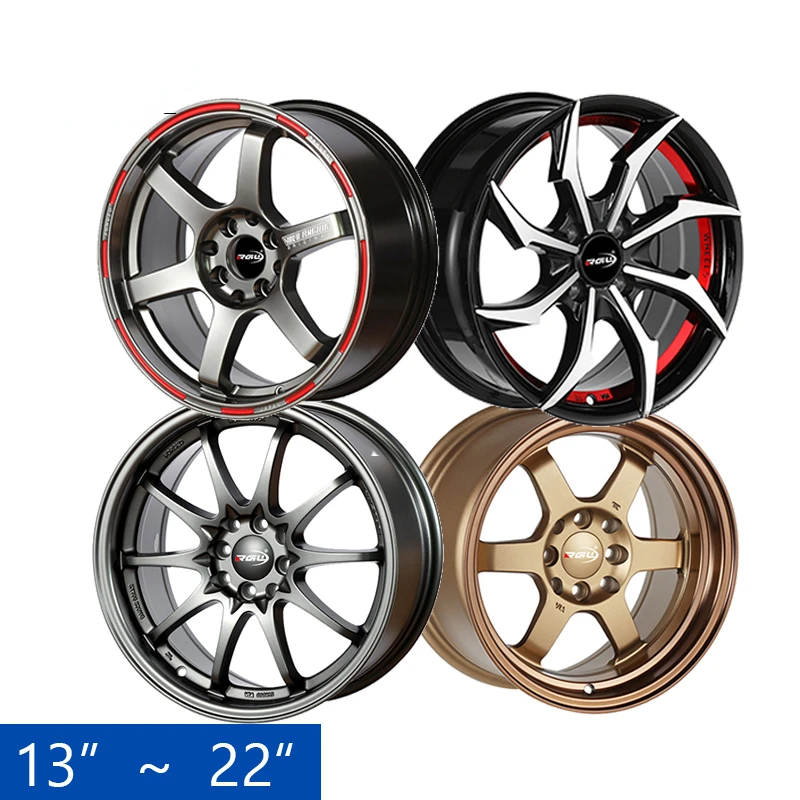 Five Hole Mag Car Rim 14 15 16 17 18 20 22 Inch Wheels 5x100 5 Holes 4 ...