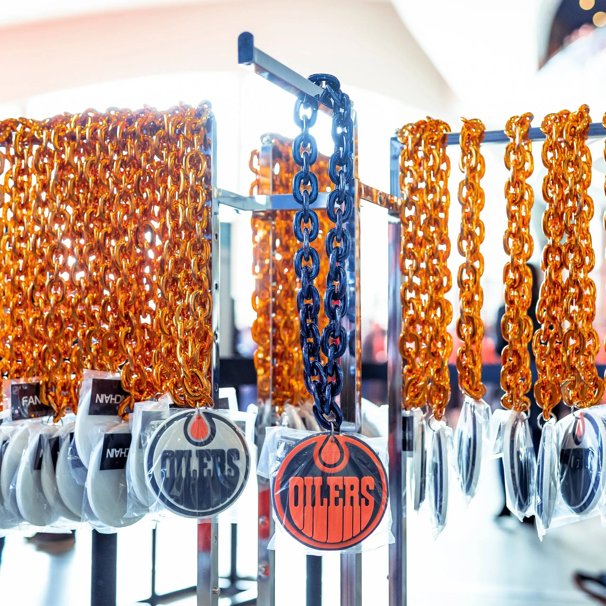 Custom Fan Chain Necklace Football Baseball Team Brand Logo Big Fan ...