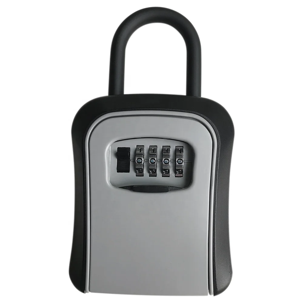 Outdoor Storage Waterproof Key Hide Box Portable Combination Lockbox ...