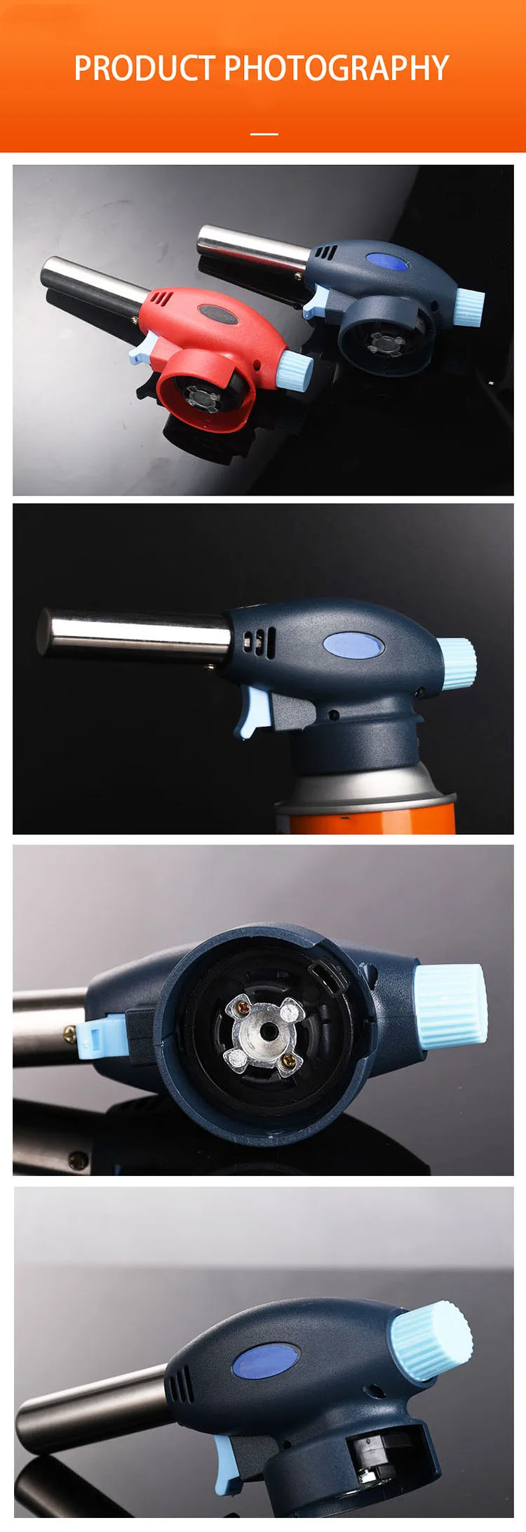 Rhk Manual Ignition Flamethrower Baking Camping Outdoor Bbq Kitchen ...