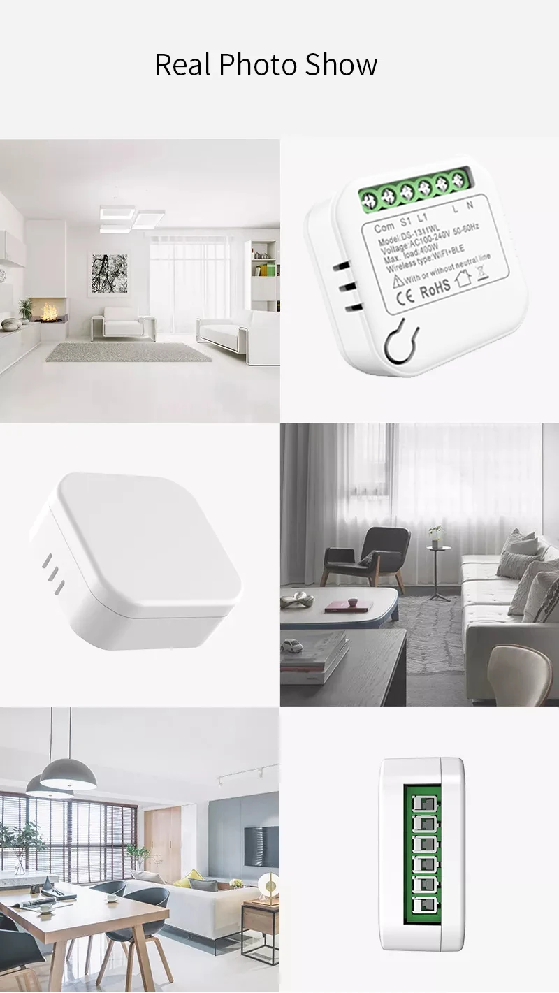 MVAVA Smart Mini Switch Module - Tuya Wifi Control for Home