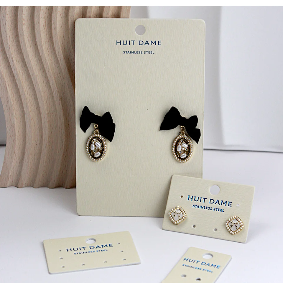 Custom Blue Hot Stamping LOGO Jewelry Card Earring/Necklace/Bracelace ...