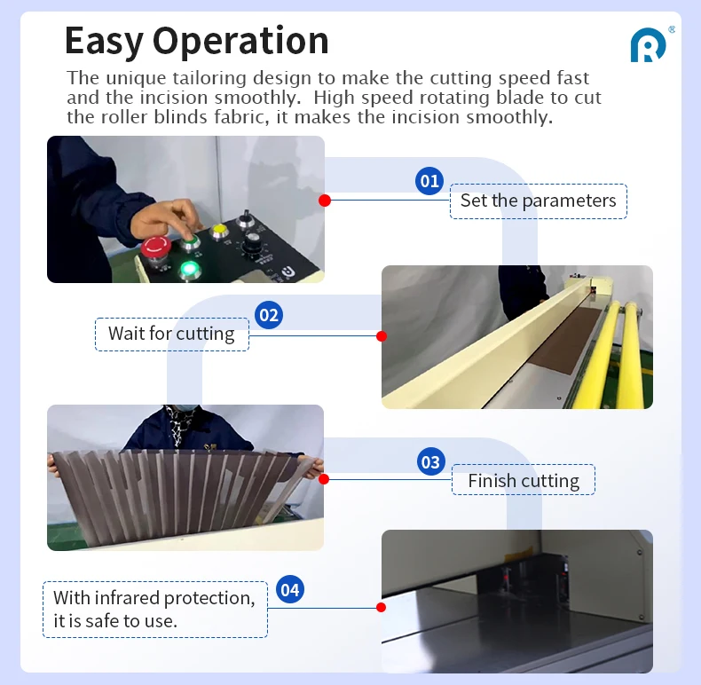 Simple Operation Full Blackout Zebra Curtain Fabric Cutting Curtain ...