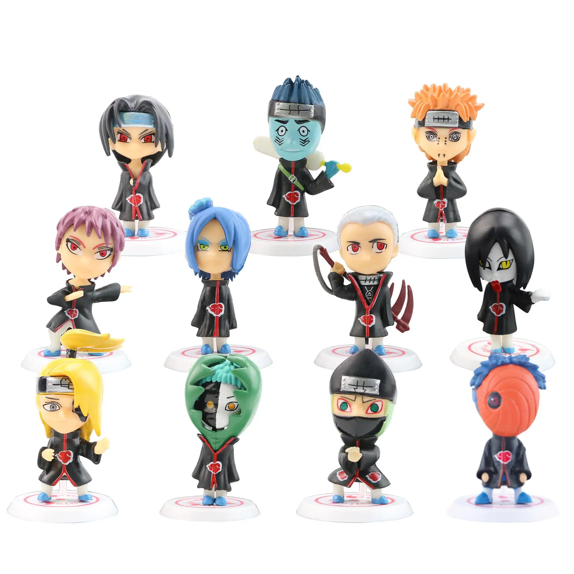 Wholesales New Design Statue Figures Anime Figures Set Akatsuki Trajes ...
