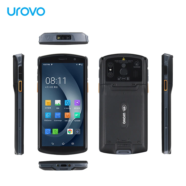 Urovo 5g Network Rugged Android Pda Barcode Scanner Touch Screen ...