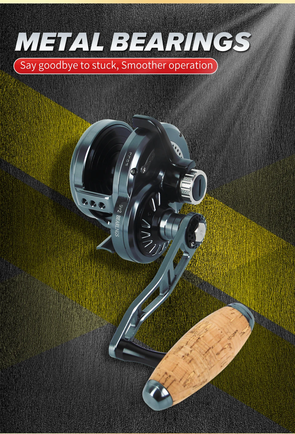 Topline 30kg Drag Aluminum Offshore Fishing Reels