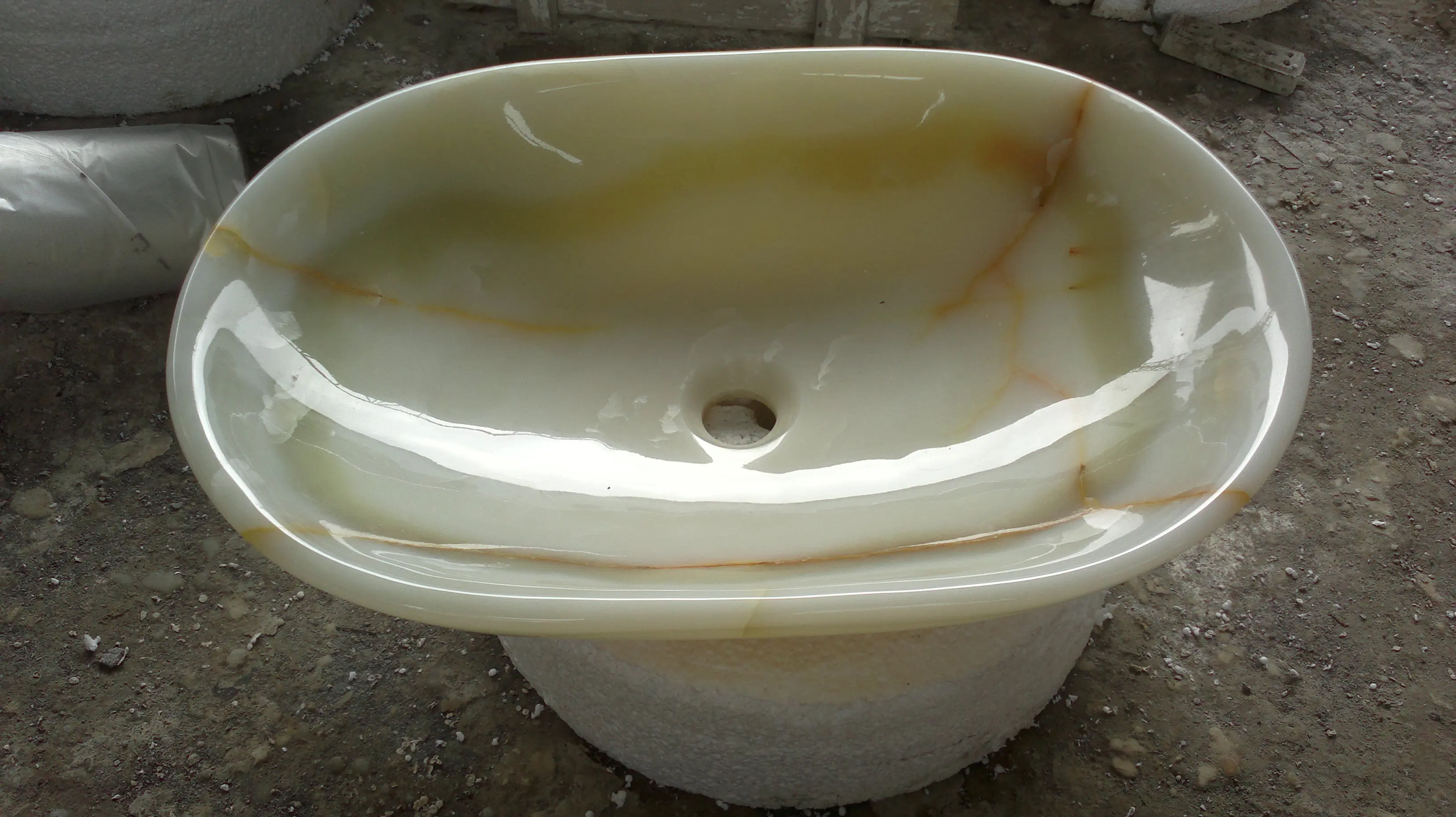 Natural Onyx Stone White Onyx Wash Basin Sink - Buy Luxury Wash Basins ...