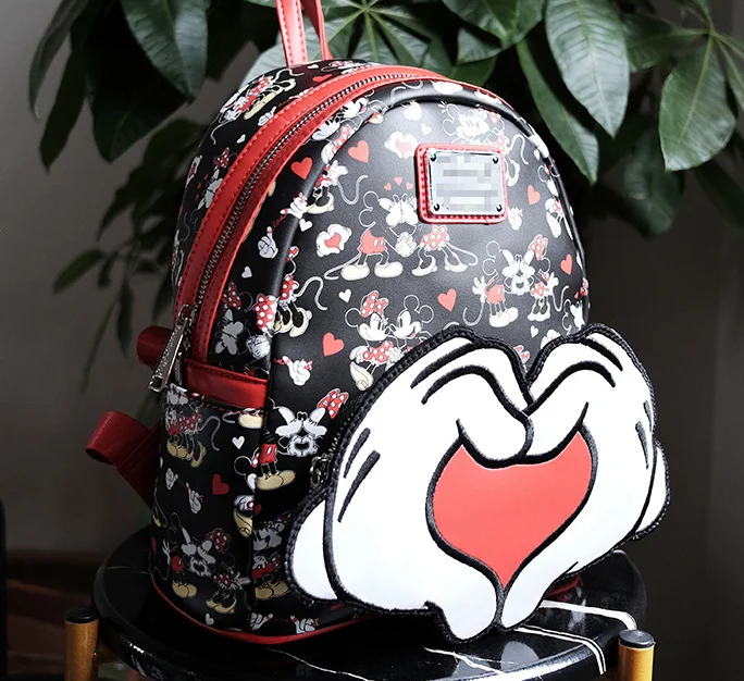 Loungefly Mickeys Mouse Peripheral Mickey And Minnie Heart Hand Mini ...