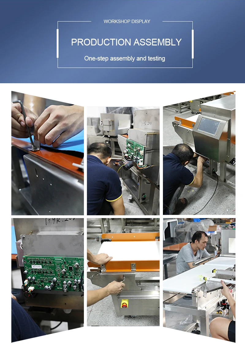 High Sensitivity Automatic Rejection Conveyor Belt Metal Machine For ...