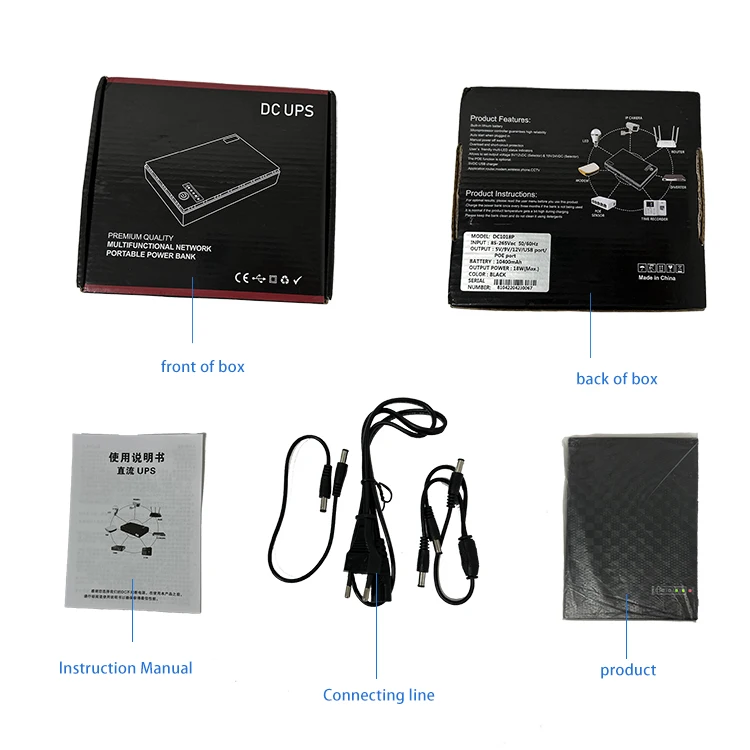 Lithium Battery 10000mah Mini UPS - Reliable Power Supply