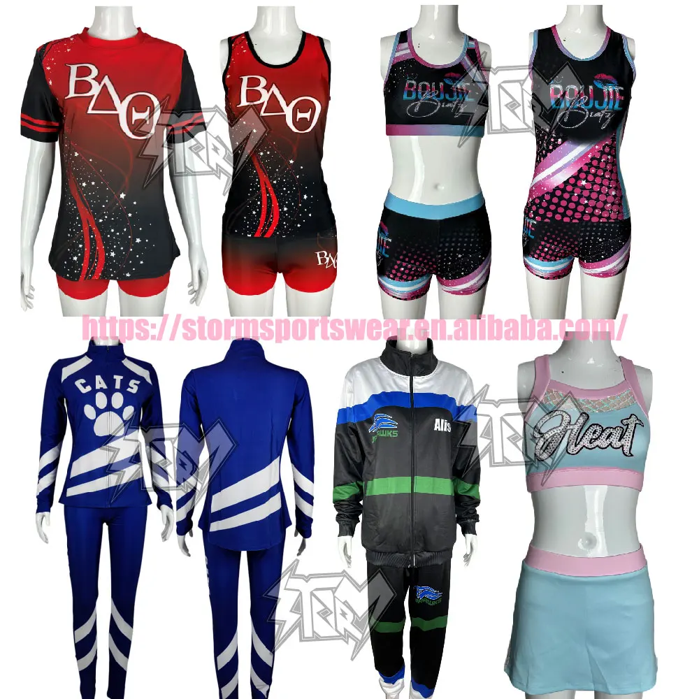 Custom All Stars Cheerleading Costume Packages Royal Blue Cheerleading ...