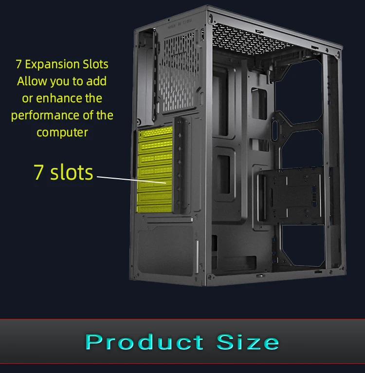 Vertical Micro Atx Gaming Case Desktop Tempered Glass Itx Computer Case ...