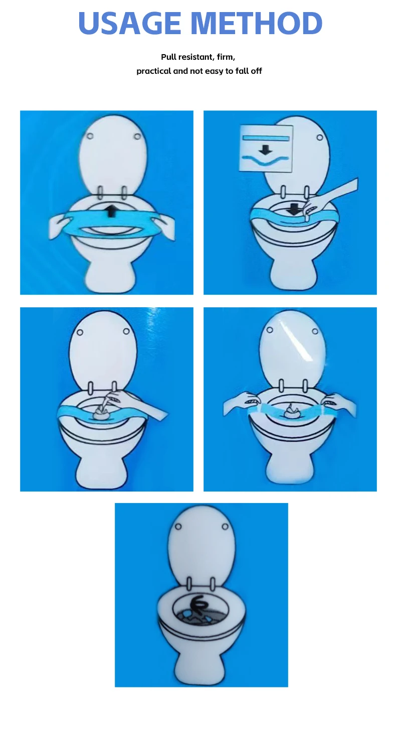 Flushable Stool Sample Collection Sheet - Disposable Toilet Seat Covers