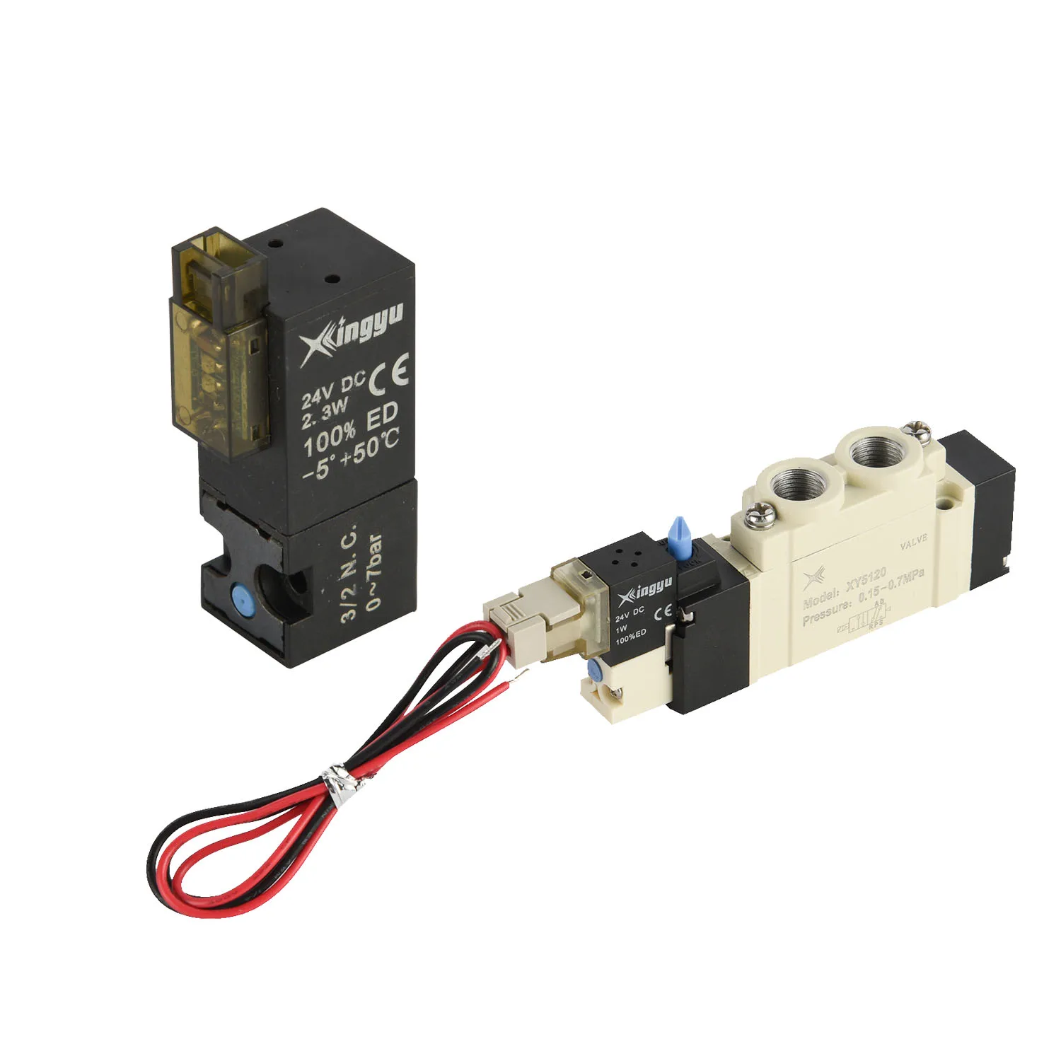 10mm 15mm Micro Mini Plastic Pneumatic Solenoid Valve 3/2 Way Direct ...