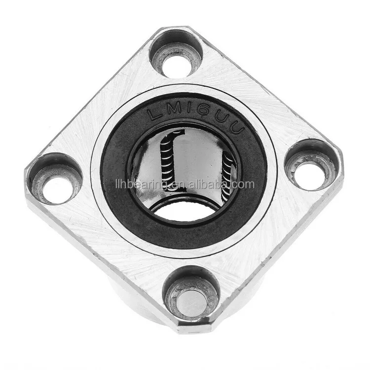 Lmk16uu Linear Bearing 16x28x37mm Flange Linear Motion Bushing Ball ...