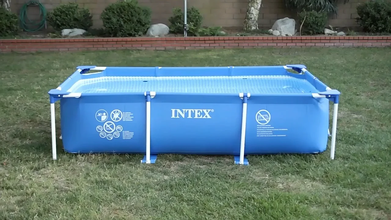 Hot Sale 28271 2.6m Rectangular Pipe Rack Big Children Swimming Pool ...