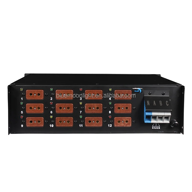 12x4000w Power Box - 12 Channel DMX Digital Dimmer Pack