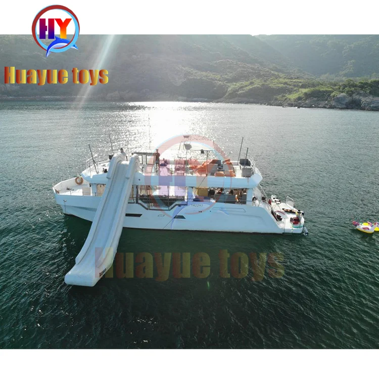 Customized Cruiser Water Park Slide Boat Slide Inflatable