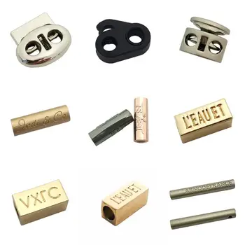 Oem Zinc Brand Making Logo Metal Bead Draw Cord Stopper For Sportswear ...