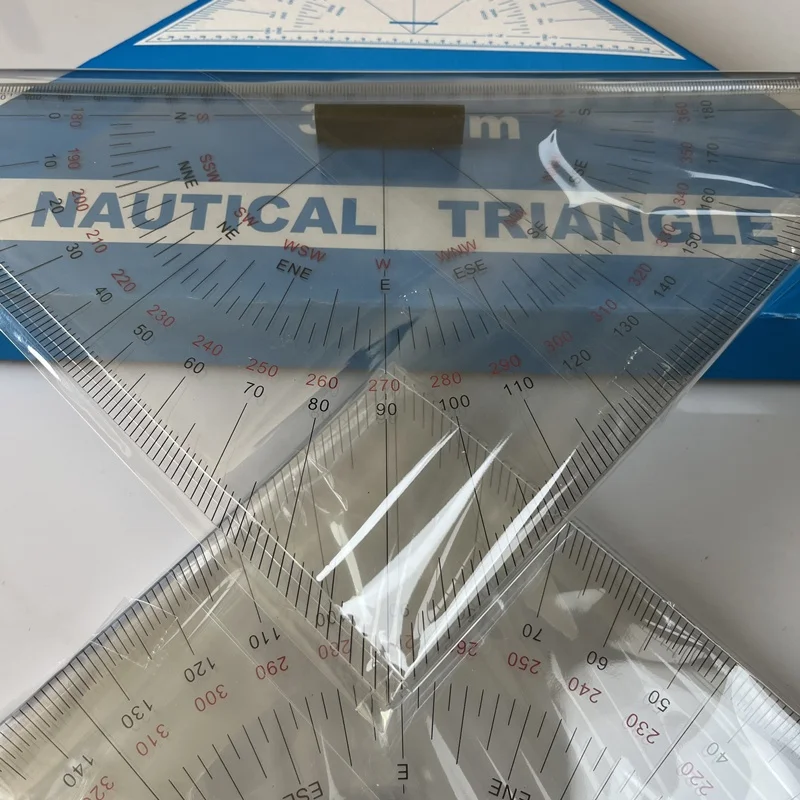 Impa 371008 Marine Square Plastic Nautical Triangular Rule 2pcs/set Of ...