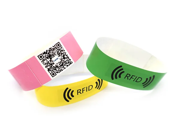 13.56MHz RFID Wristband for Access Control PP Paper Disposable Bracelet ...