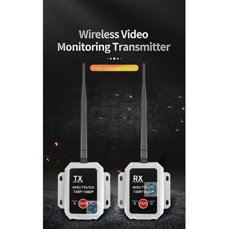 720P AHD Wireless Transceiver Transmitter Receiver Monitor Camera ...