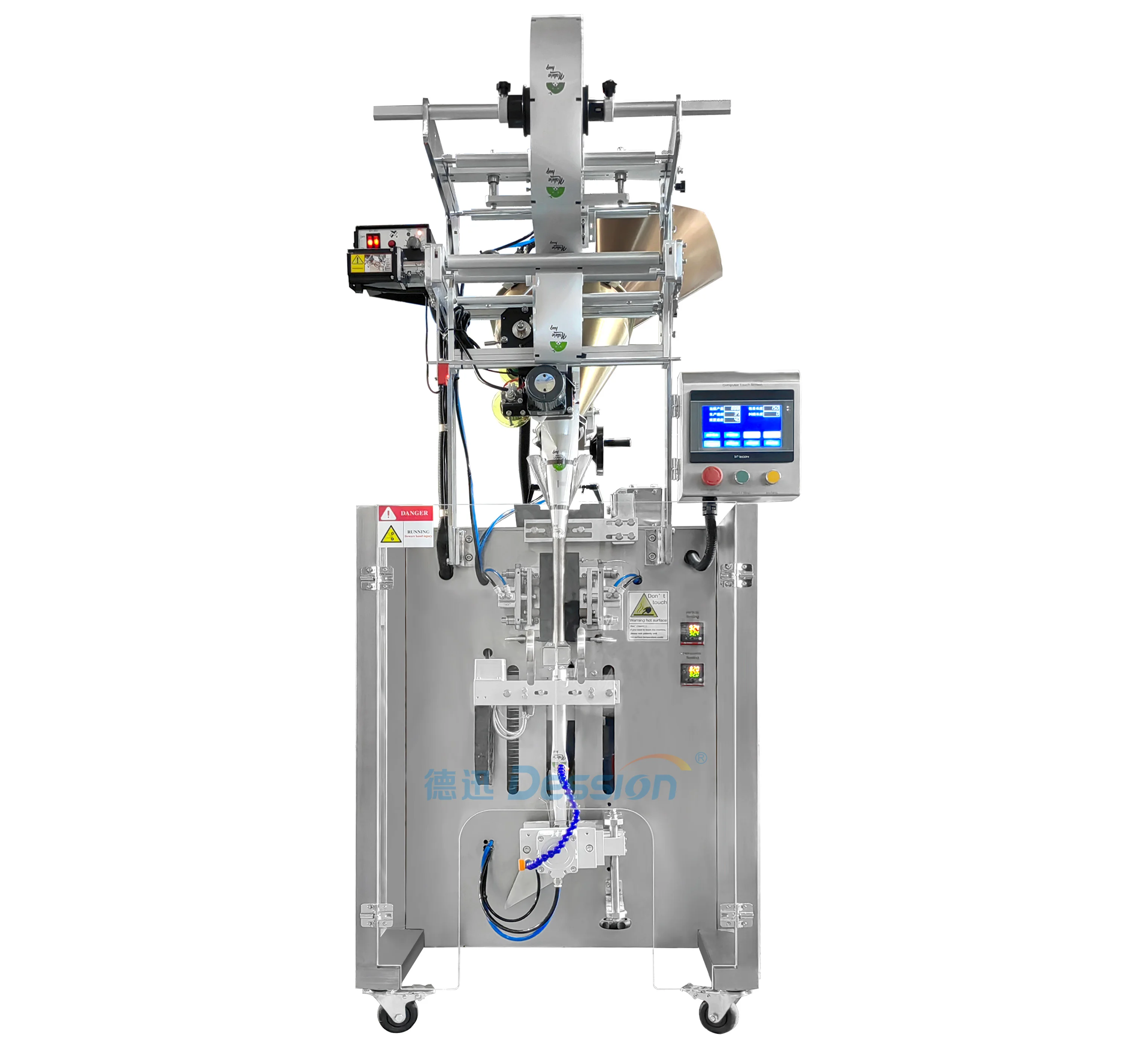 Automatic Rounded Corner Cutting Sachet Ginseng Powder Packing Machine ...