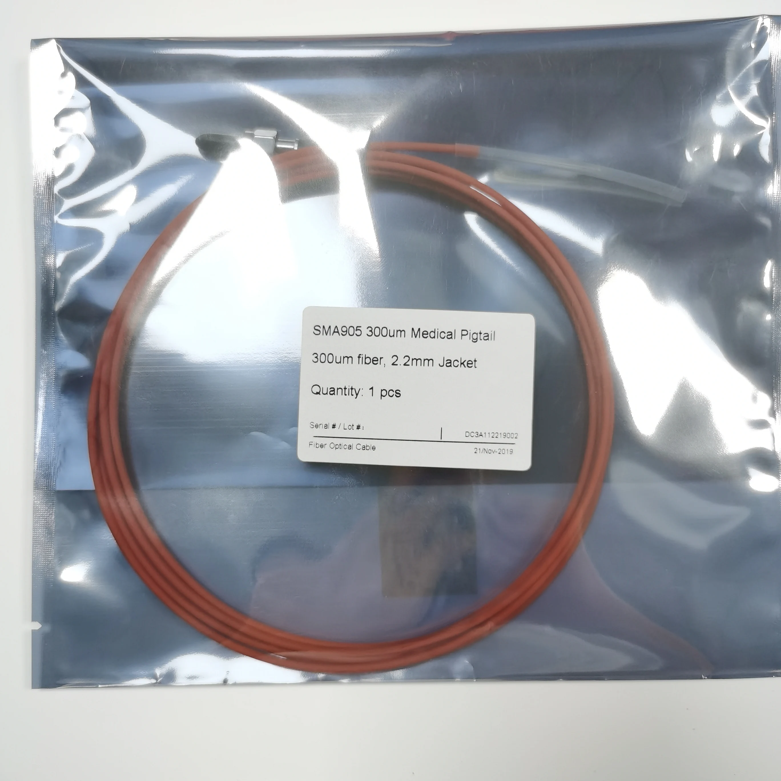 Medical Orange Sma905 600um Fiber Optic Cable Medical Fiber Sma905 ...