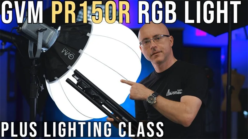 GVM PR150R LED Video Light Kit - Portable & Adjustable Color