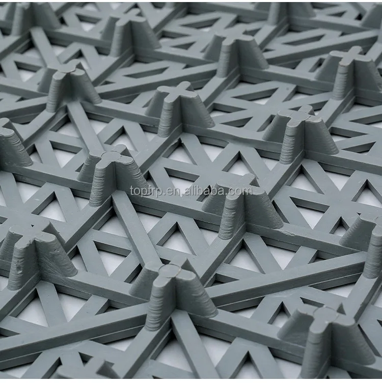 Modular Interlocking Cushion Rubber Floor Tiles 11.8" X 11.8"