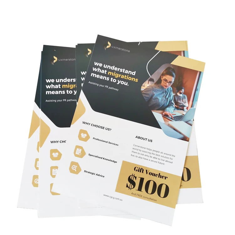 Customized Flyers Glossy Paper One Side Or Double Side Printing ...