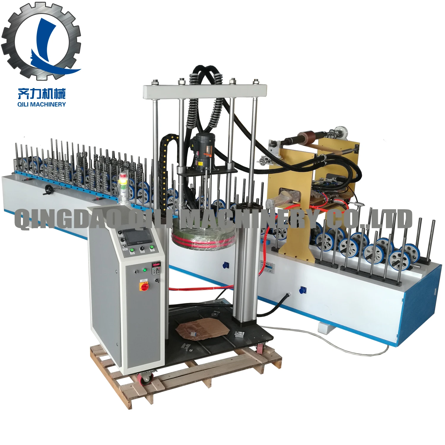 Hotmelt (PUR) Profile Wrapping Veneer Machine for Woodworking