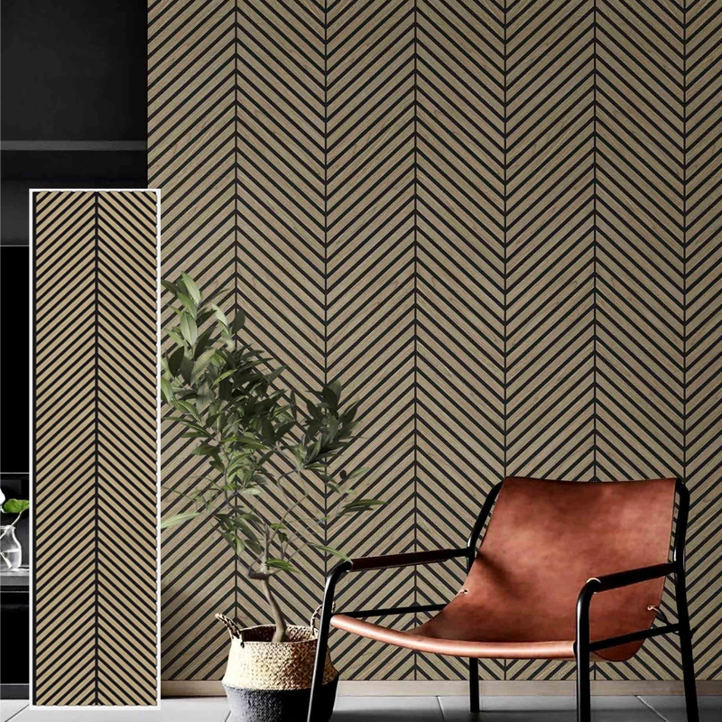 3d Wood Veneer MDF Wave Board Decorative Flexible Bendable Curved ...