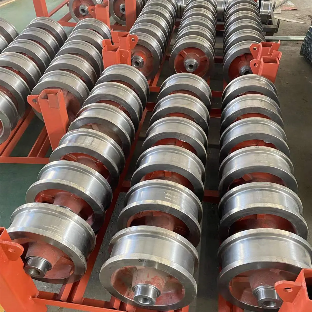 Hot Forging Lorry Wheel Train Wheel Oem Steel Double Flange Crane Wheel ...